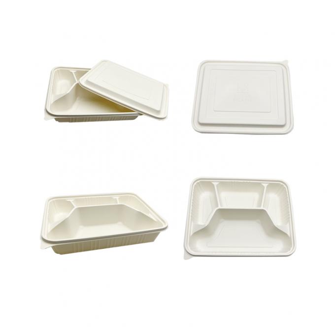 Disposable Polylactide PLA Biodegradable Film PLA Tray With Lids